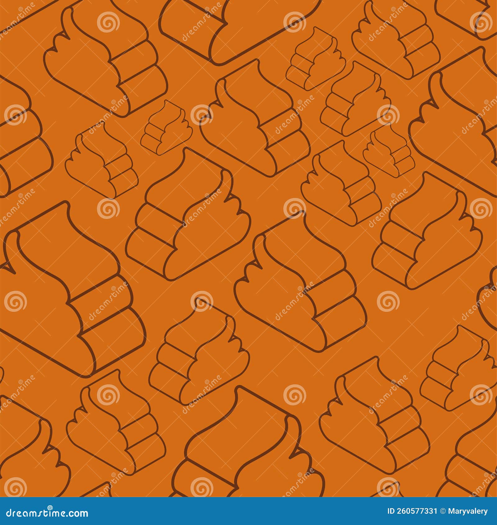 Shit Isometric Style Pattern Seamless . Poop Background Vector Stock ...
