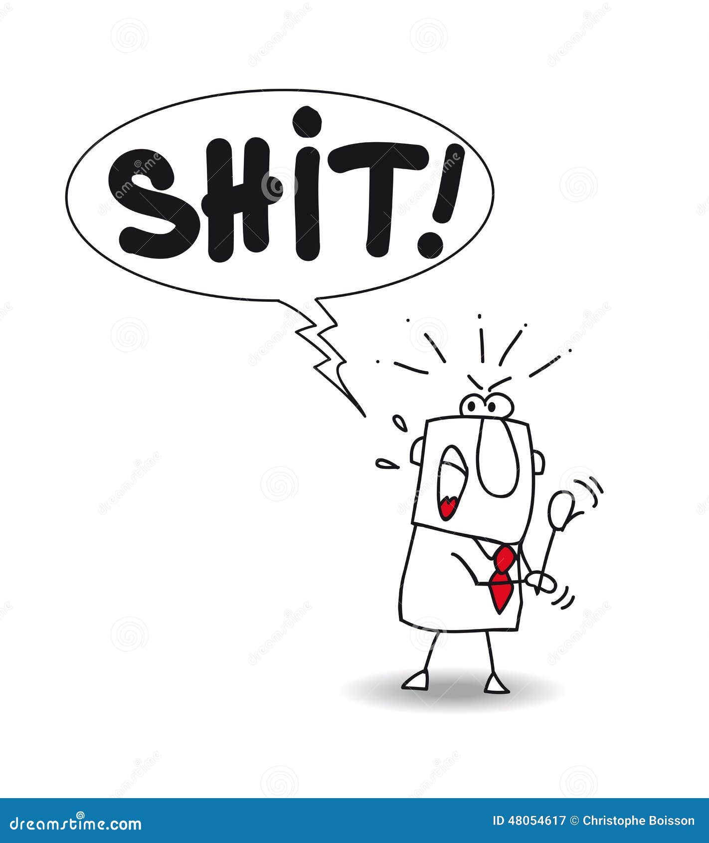 Shit ! stock vector. Illustration of cuss, communication - 48054617