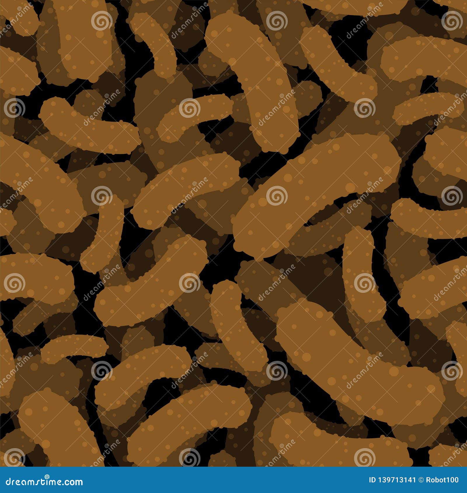 Shit Pattern. Poop Ornament. Turd Background. WC Texture Vector ...