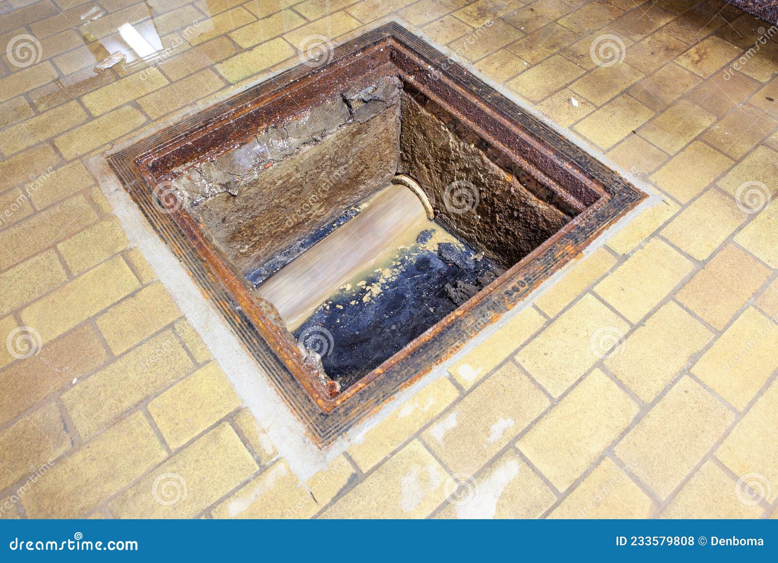 Shit in a peephole stock photo. Image of maintenance - 233579808