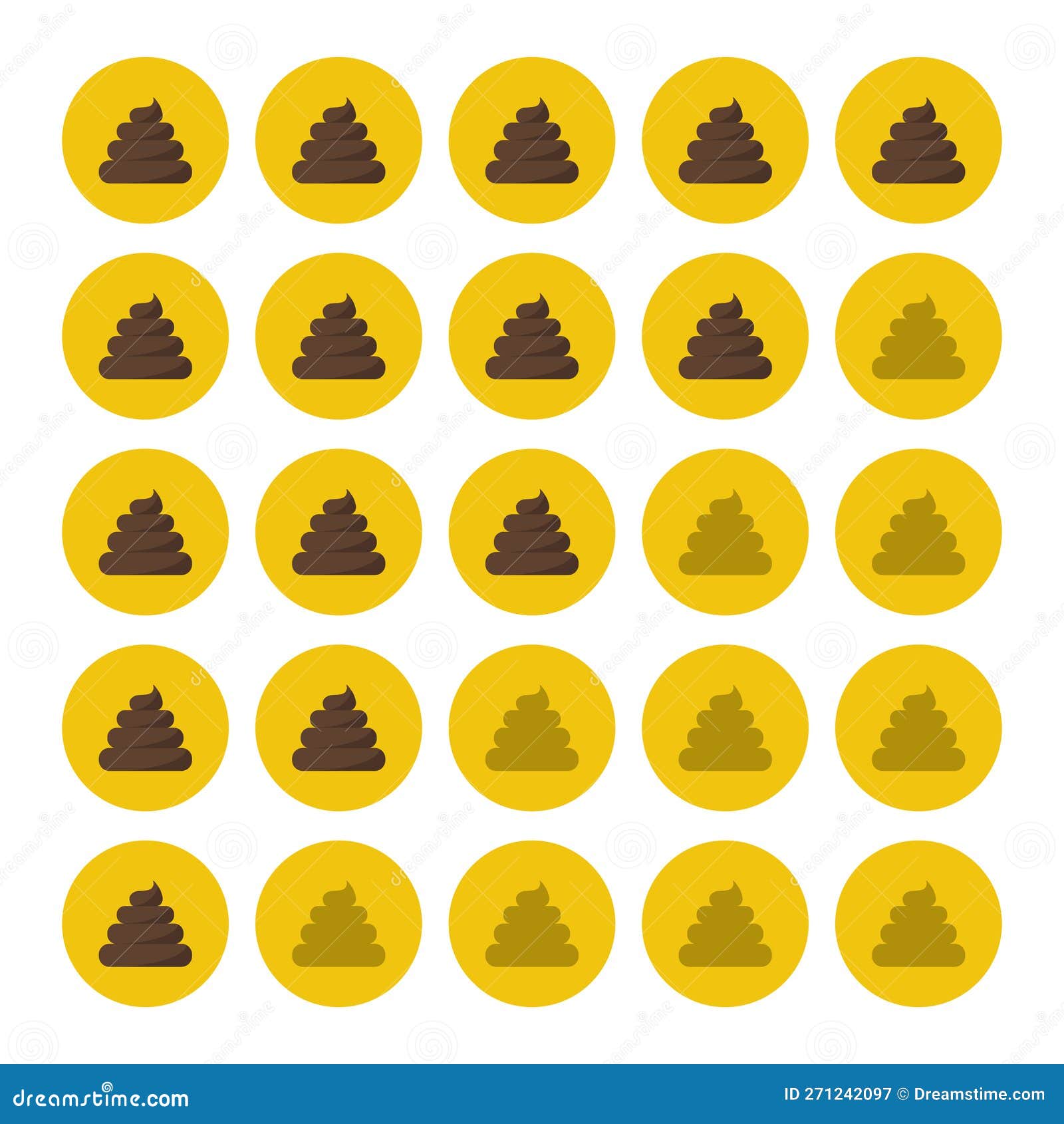 Shit Poo meter icons set stock illustration. Illustration of rank ...