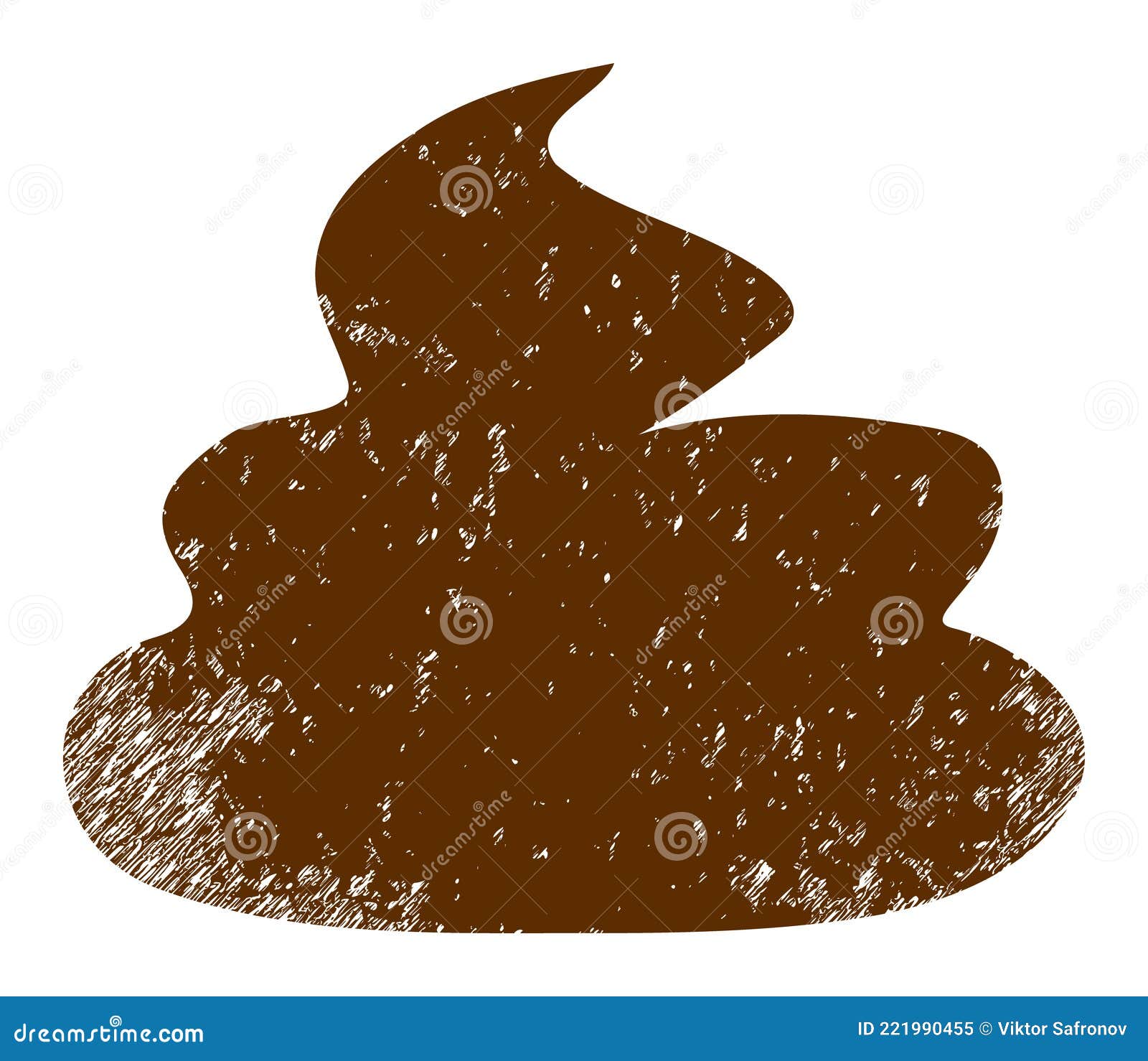 Shit Scratched Icon Image stock illustration. Illustration of stinky ...