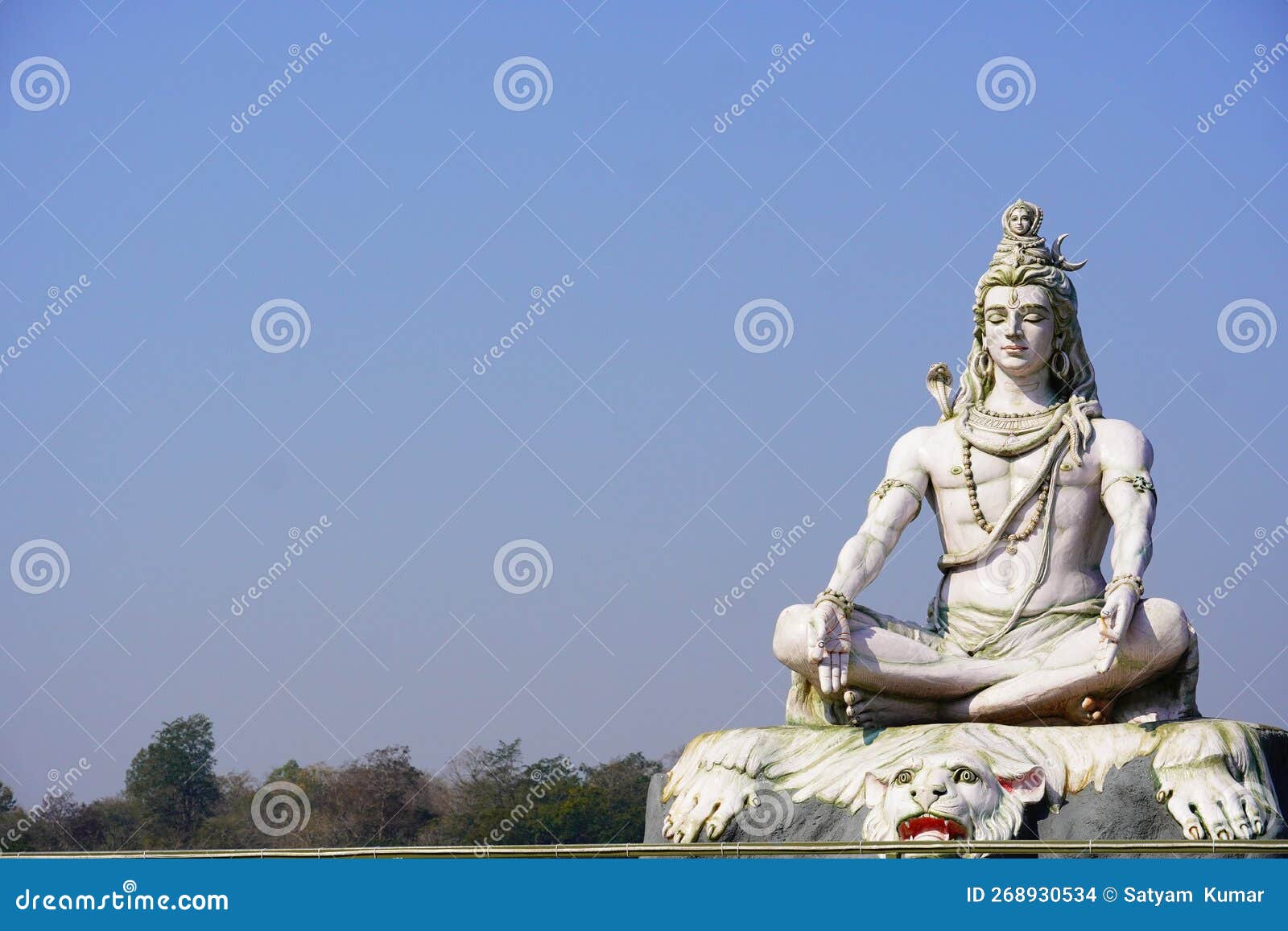 Shiv Statue in Rishikesh Image Editorial Stock Image - Image of divine ...