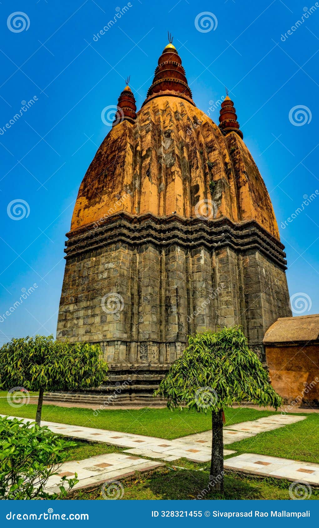 Ancient Shiva Dol Temple in Sivasagar, Assam, India. Stock Image ...
