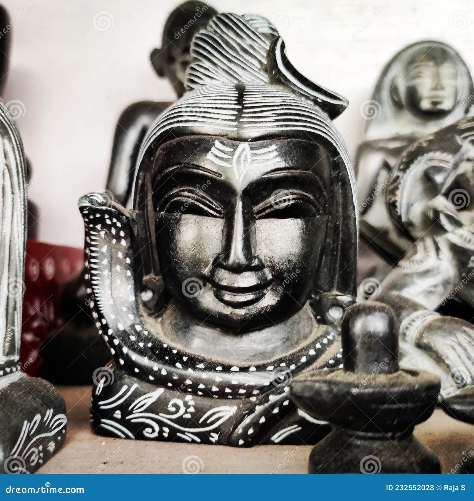 Shivan Statue in Block Stone Stock Photo - Image of shivan, bronze ...