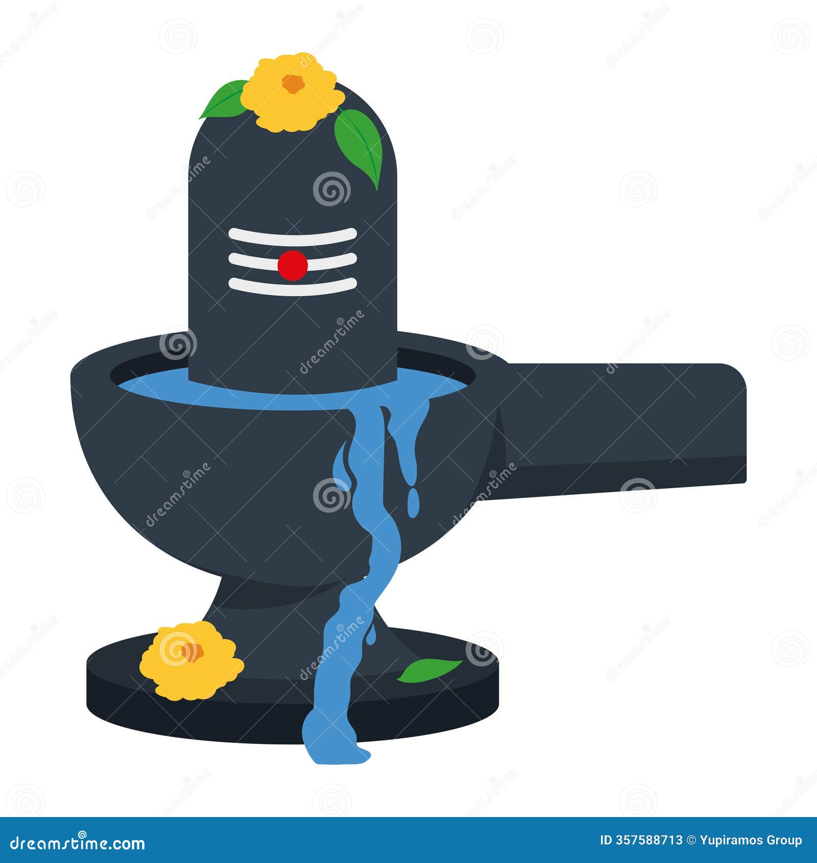 Shivaratri Lingam Hindu Culture Vector Illustration | CartoonDealer.com ...