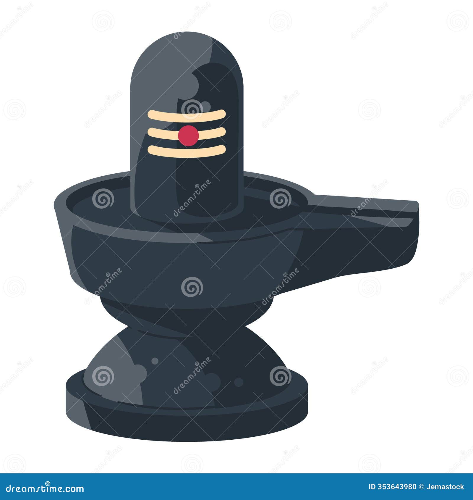 Shivaratri Lingam Indian Culture Stock Illustration - Illustration of ...