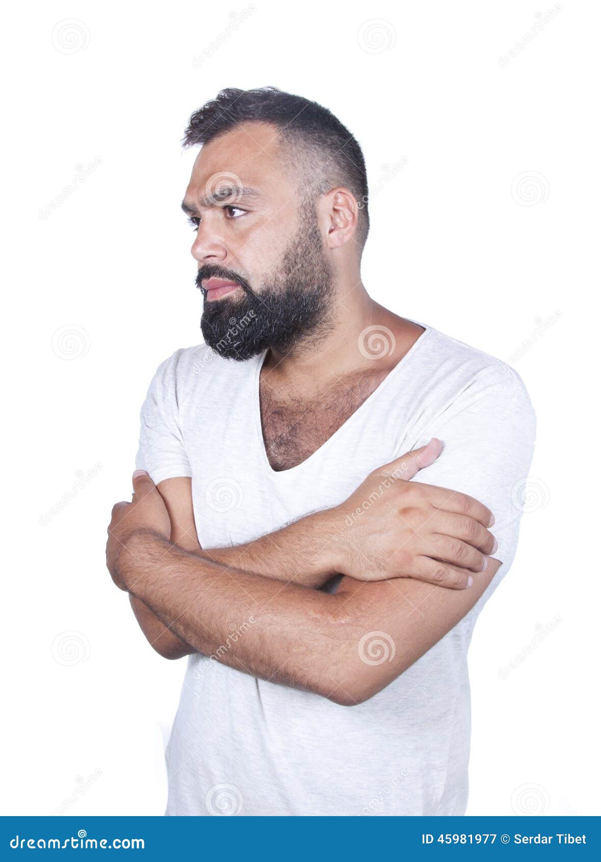 Shivering male stock image. Image of beard, fashion, beauty - 45981977