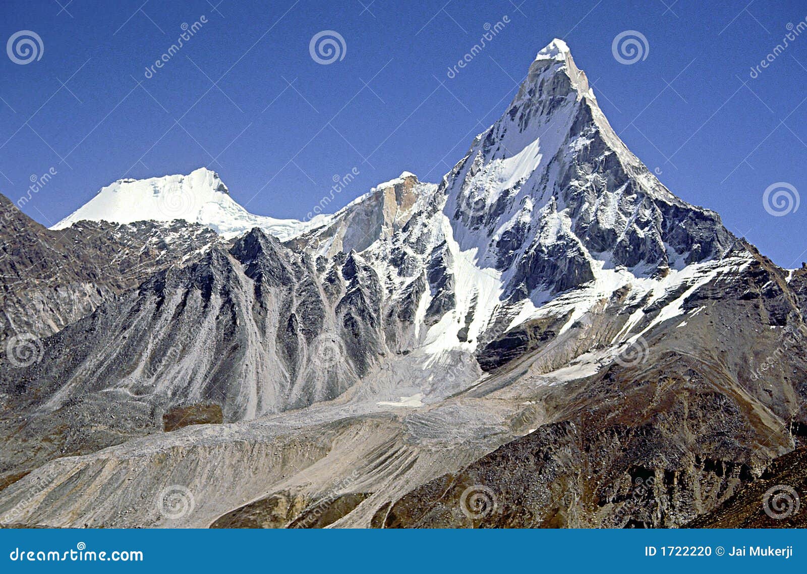 Shivling Himalaje Hindusa Peak Zdjęcie Stock - Obraz złożonej z ...