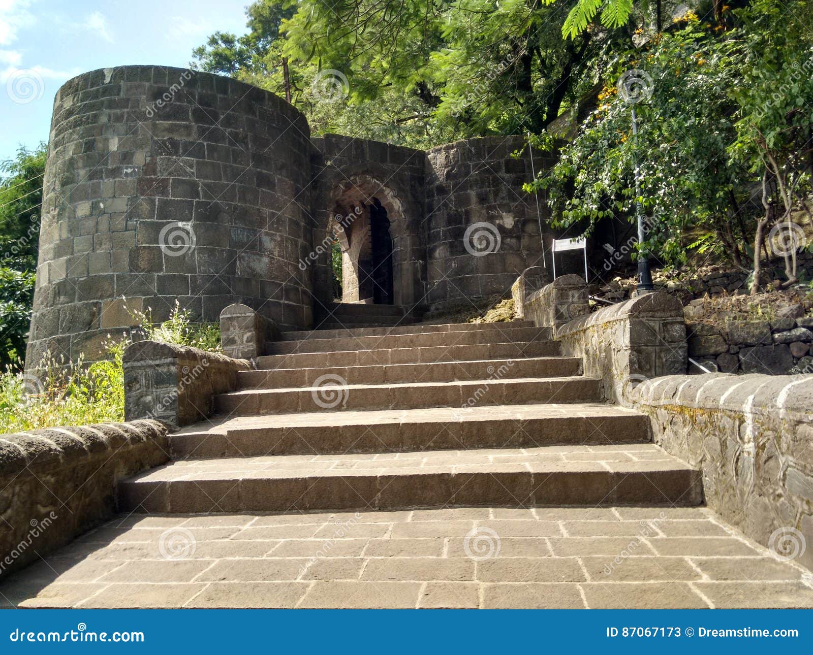 Shivneri Fort steps stock image. Image of junnar, fort - 87067173