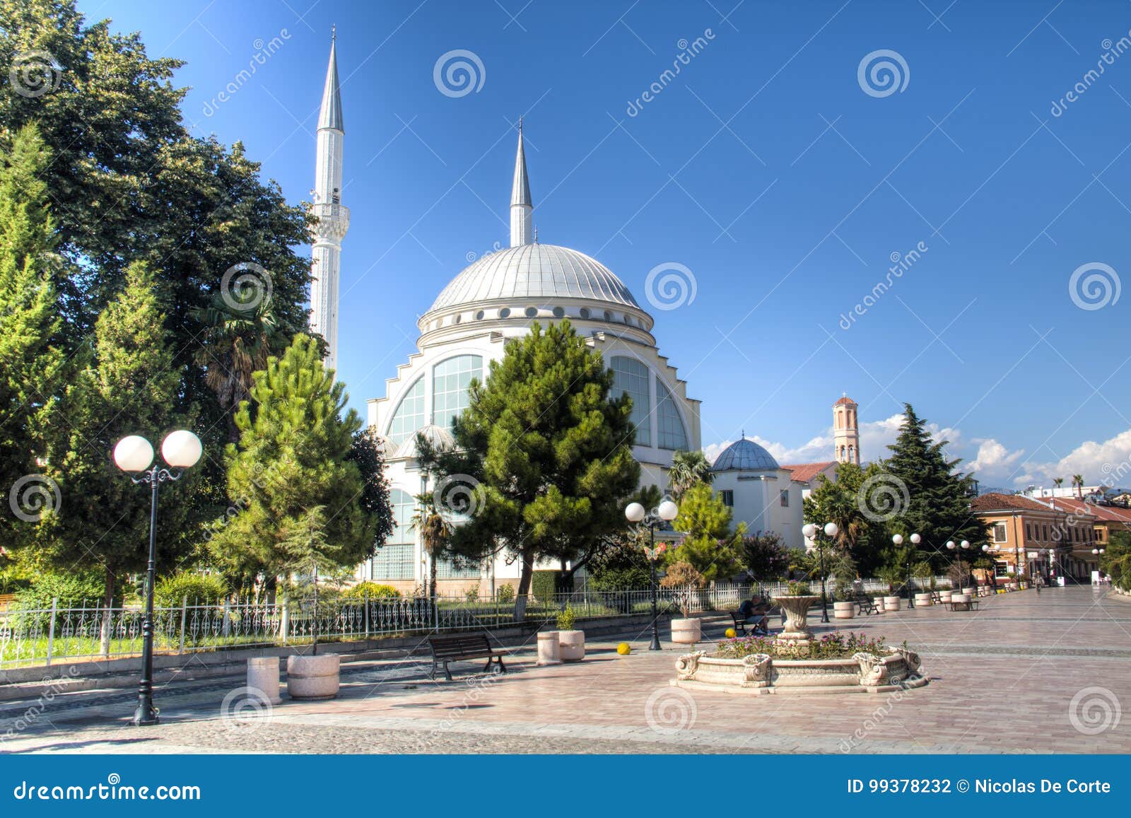 Main Mosque in Shkoder, Albania Editorial Photography - Image of center ...