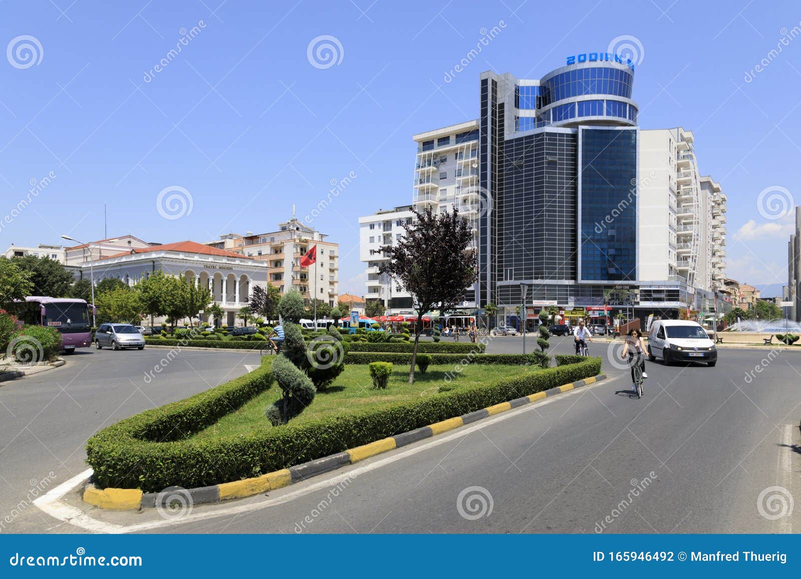 Shkoder, Albanie, 4 Juillet 2019 : Centre De Shkoder, Ville Du Nord De ...