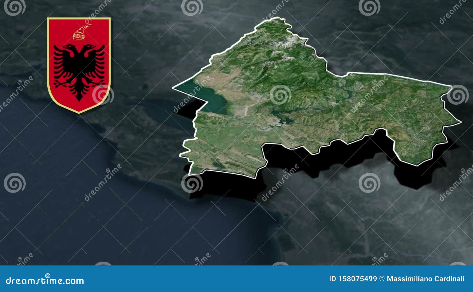 Shkoder - Physical Map of the Globe Animation Map Stock Video - Video ...