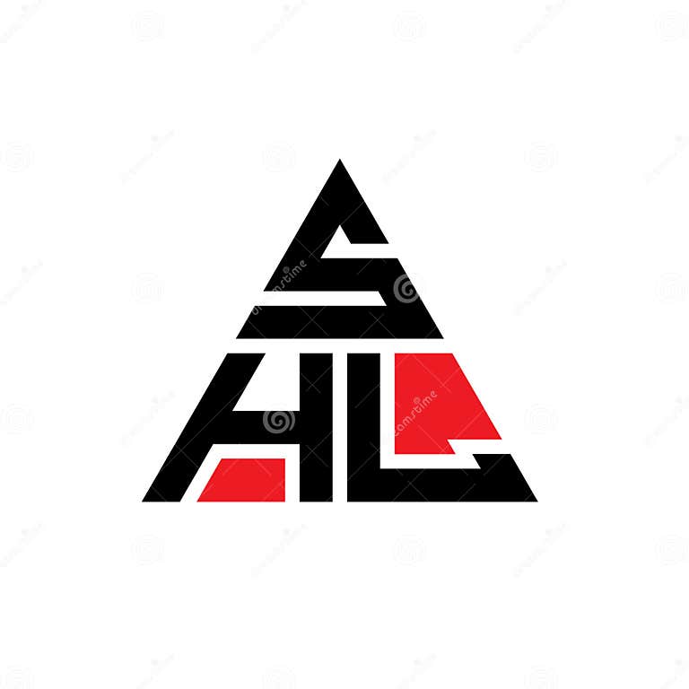 SHL Triangle Letter Logo Design with Triangle Shape. SHL Triangle Logo ...