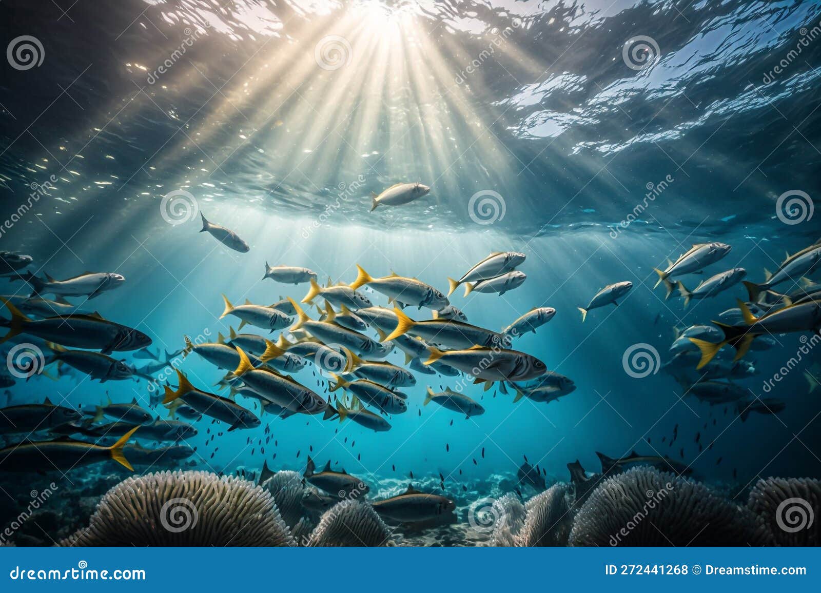 Shoal Of Fish Cartoon Vector | CartoonDealer.com #62354843
