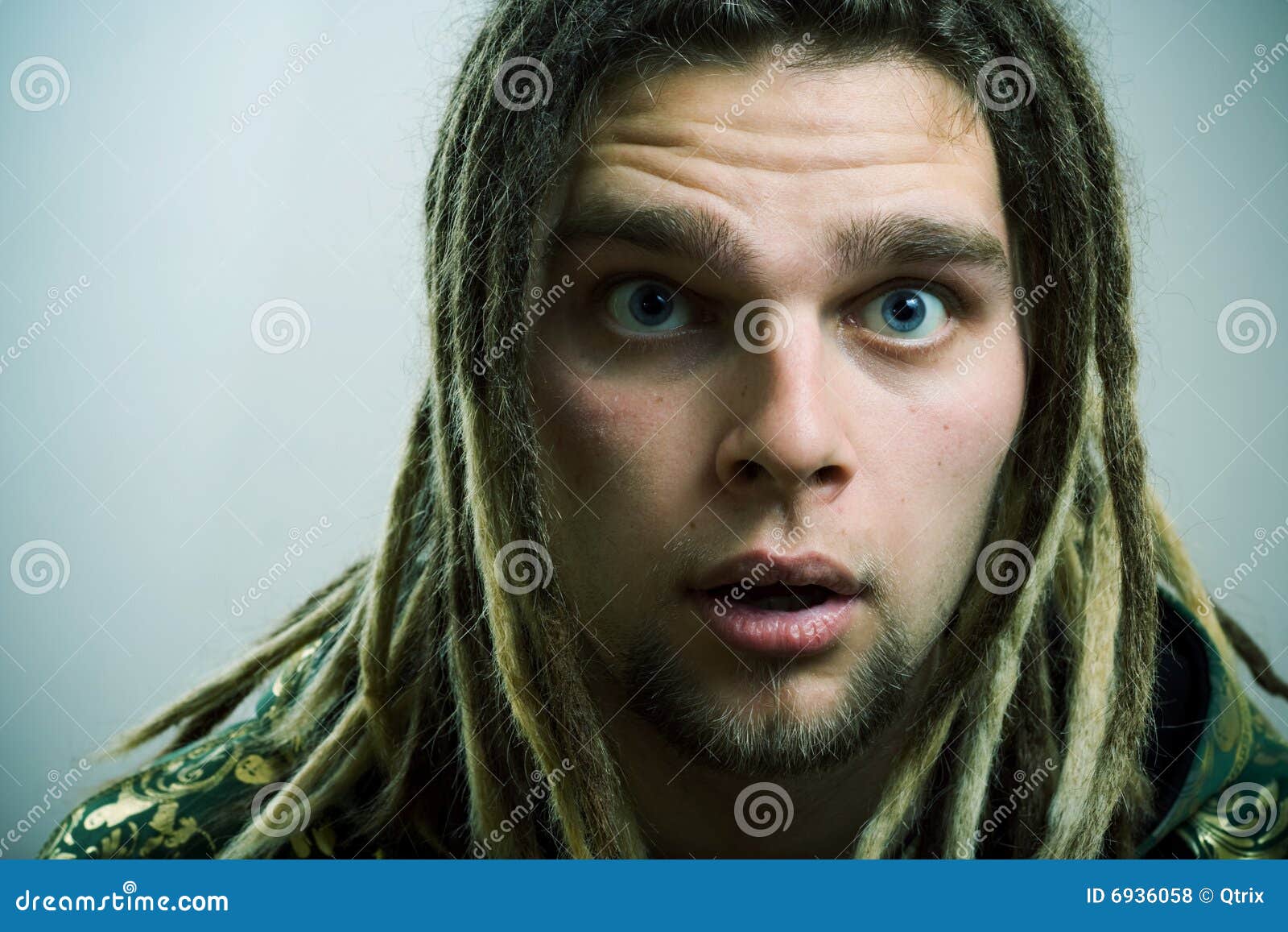 Shock. stock photo. Image of emotion, locks, caucasian - 6936058