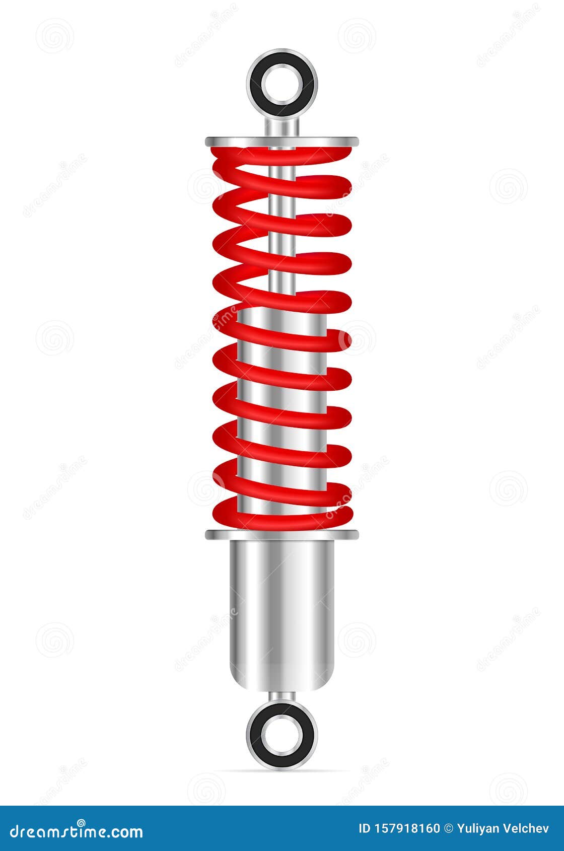 Shock absorber stock vector. Illustration of steel, automobile - 157918160