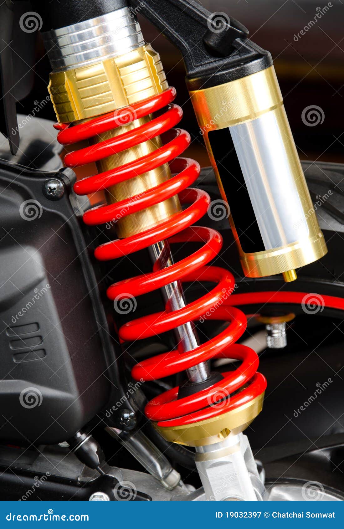 Shock Absorber stock image. Image of circle, mechanical - 19032397