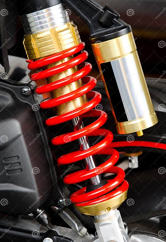 Shock Absorber stock image. Image of circle, mechanical - 19032397