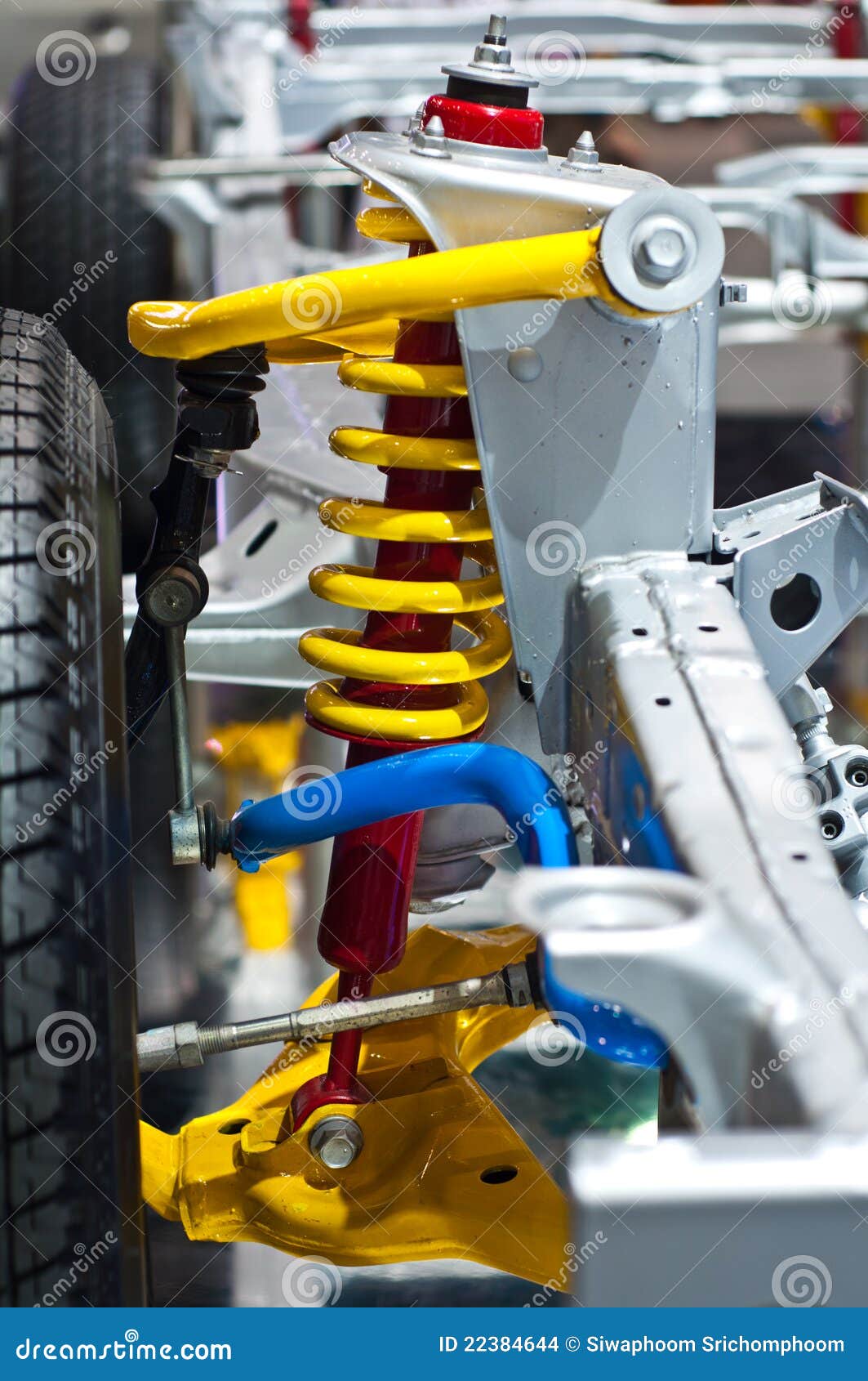 Shock absorber stock photo. Image of automobile, spring - 22384644