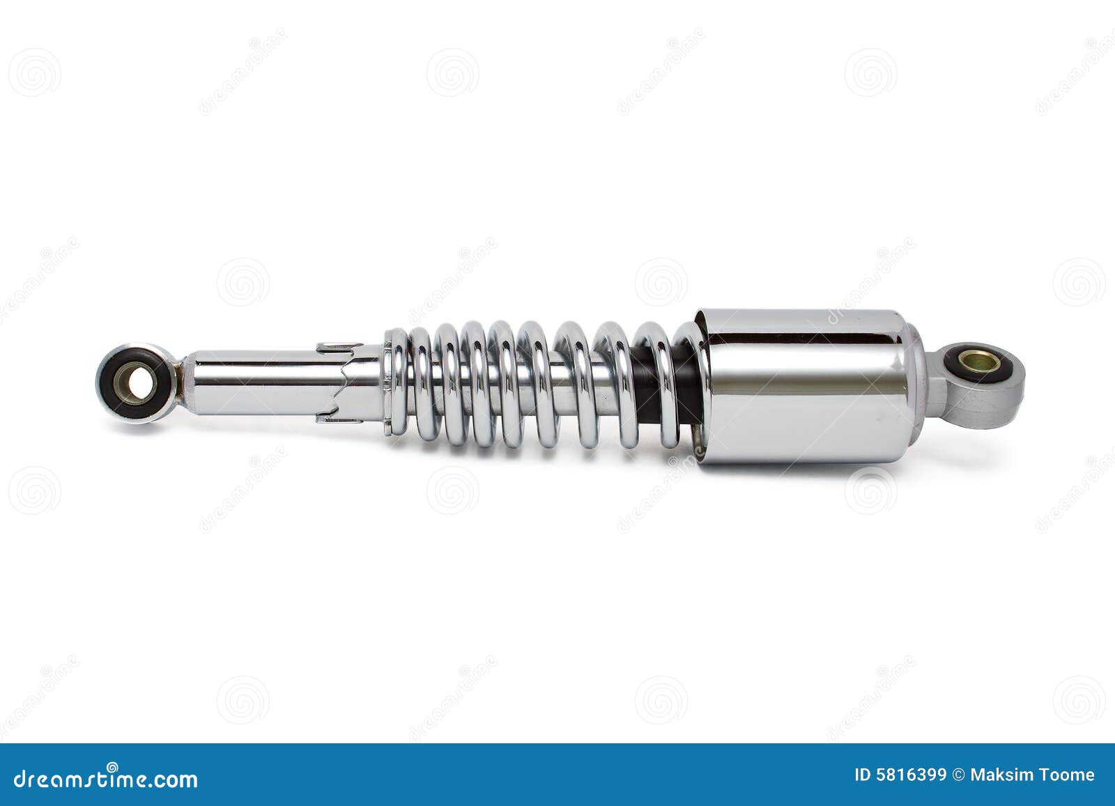 . Shock Absorber Support. Rubber Cushion Black. On A White Background ...