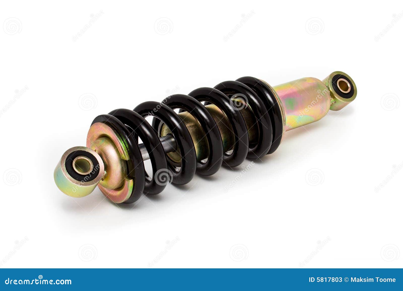 Shock absorber stock image. Image of suspension, isolated - 5817803
