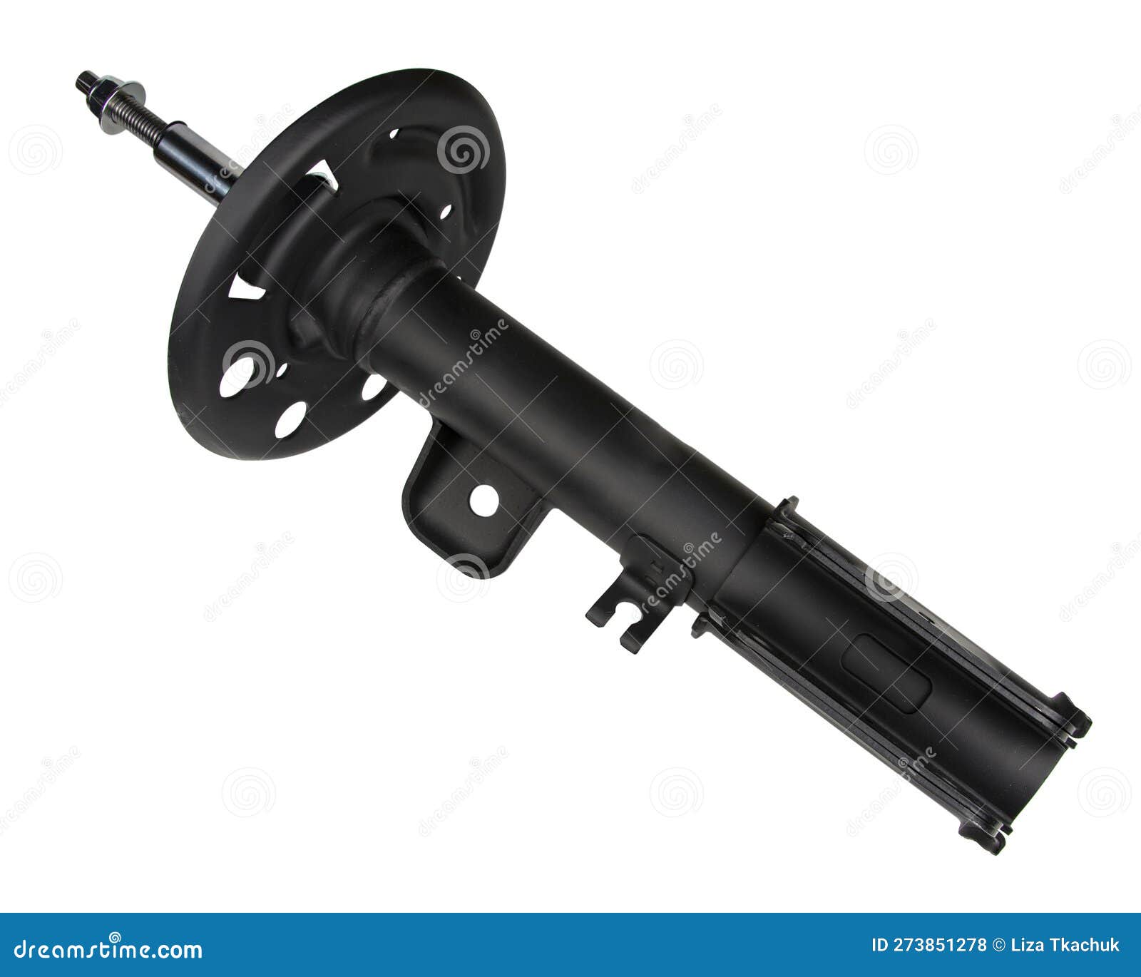Shock Absorber Car Part Detail Isolated on the White Stock Photo ...