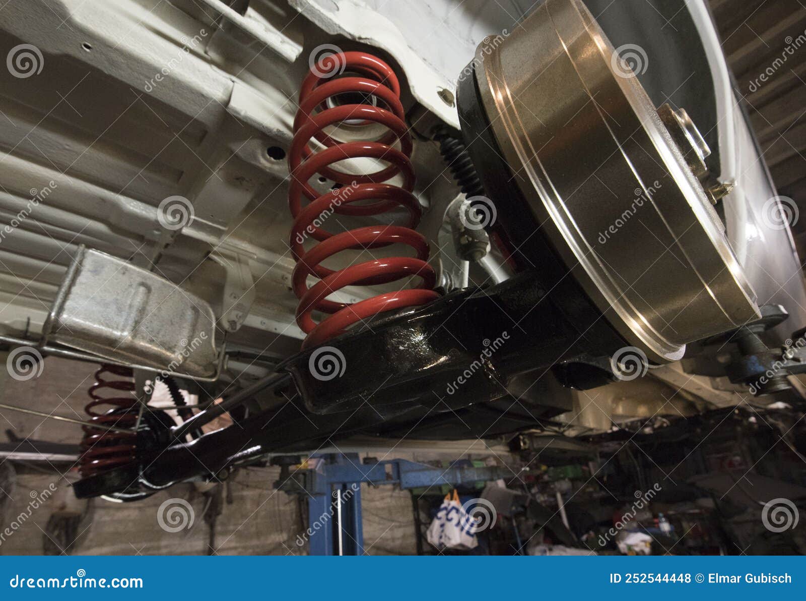 Shock absorber in a car stock photo. Image of absorber - 252544448