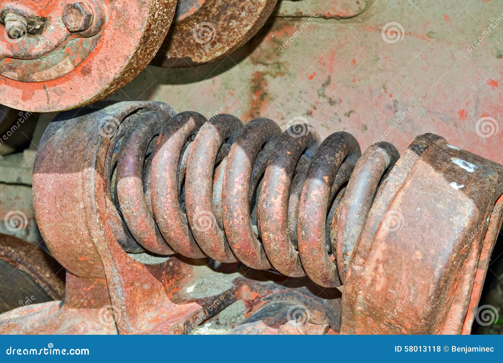 Shock absorber stock photo. Image of metal, machine, large - 58013118