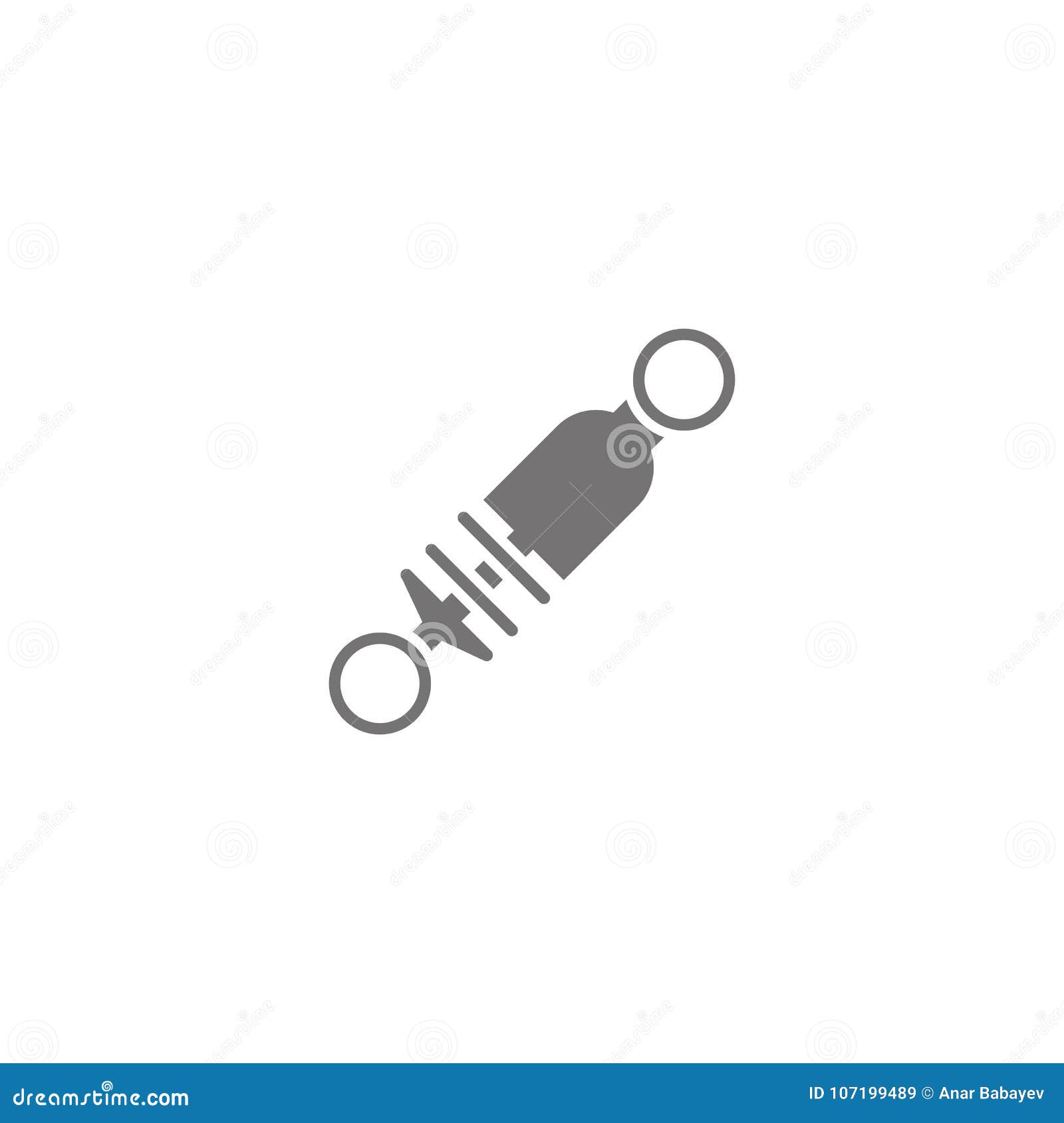 Shock absorber icon stock vector. Illustration of industry - 107199489