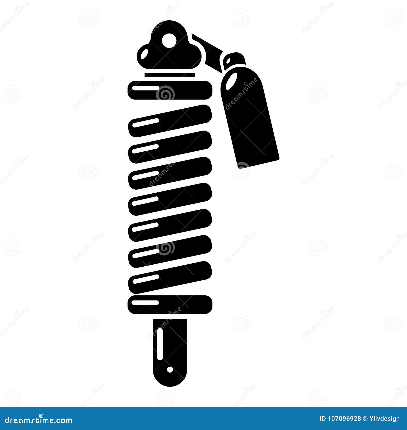 Shock Absorber Icon, Simple Style. Stock Vector - Illustration of ...