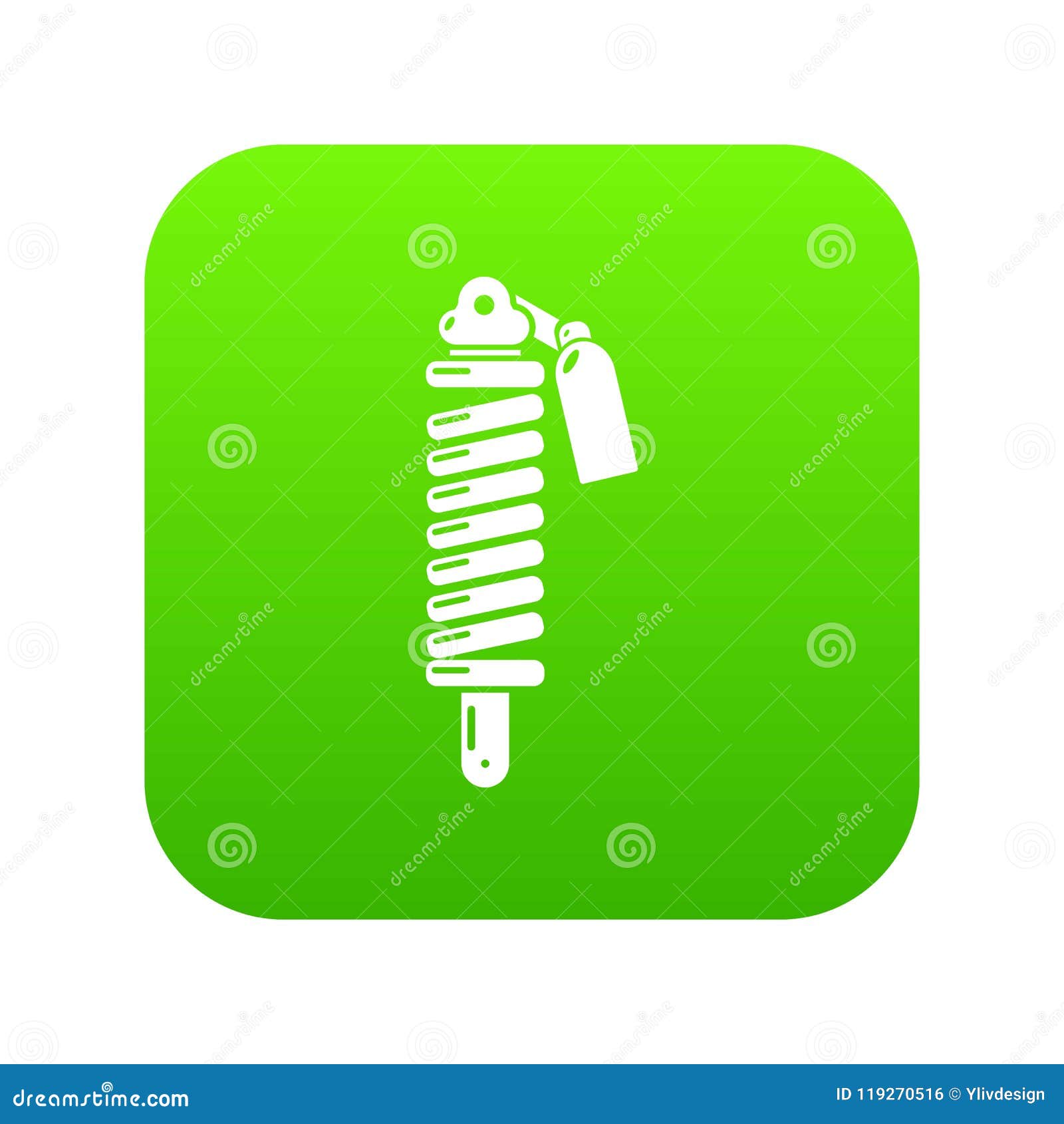 Shock Absorber Icon, Simple Style. Stock Vector - Illustration of ...