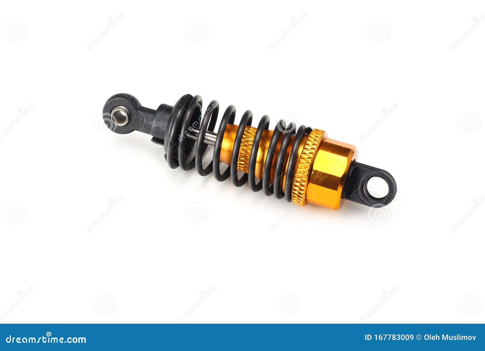 Shock Absorber Isolated on a White Background. Auto Parts Stock ...
