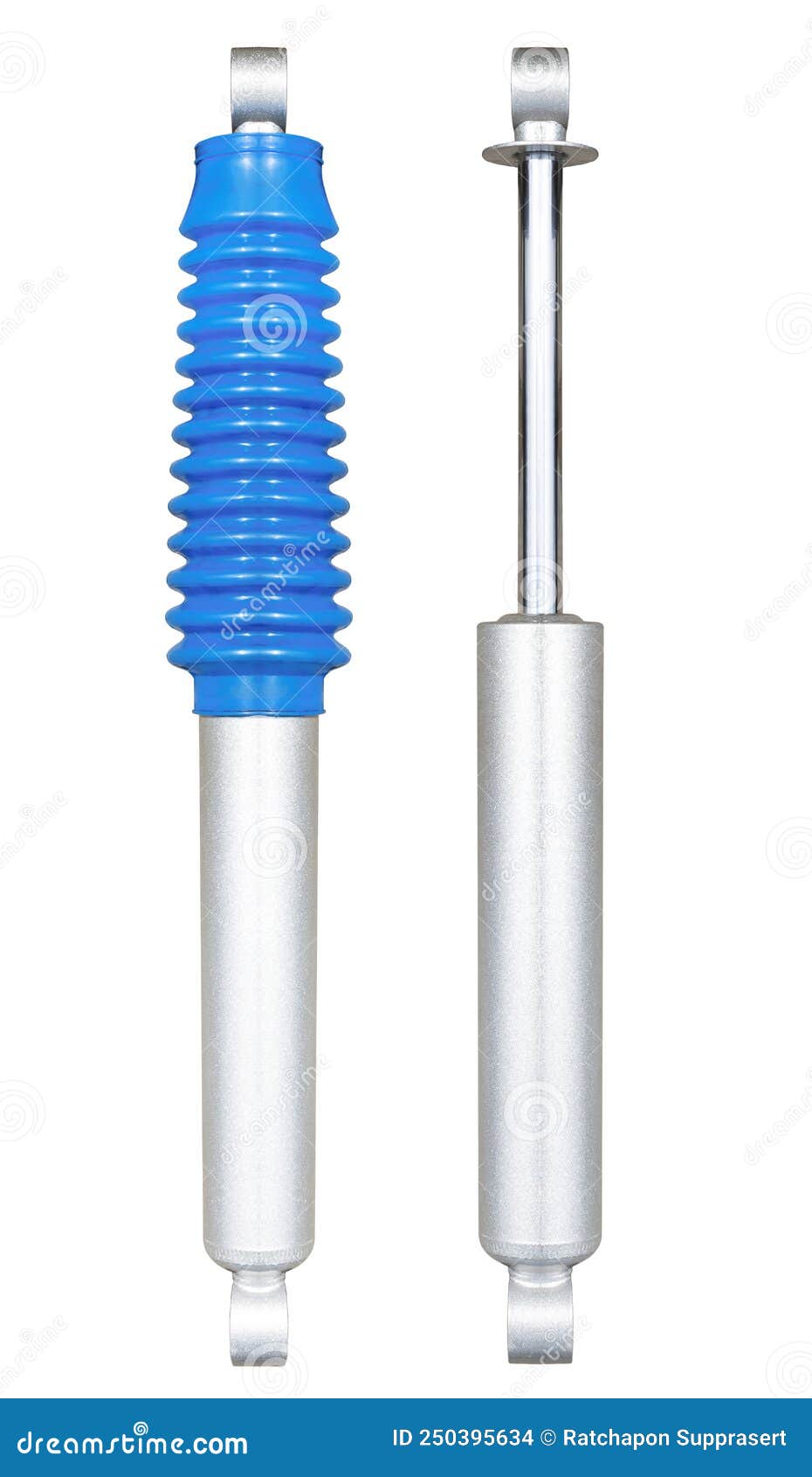 Shock Absorber Isolated on White Background with Clipping Path Stock ...