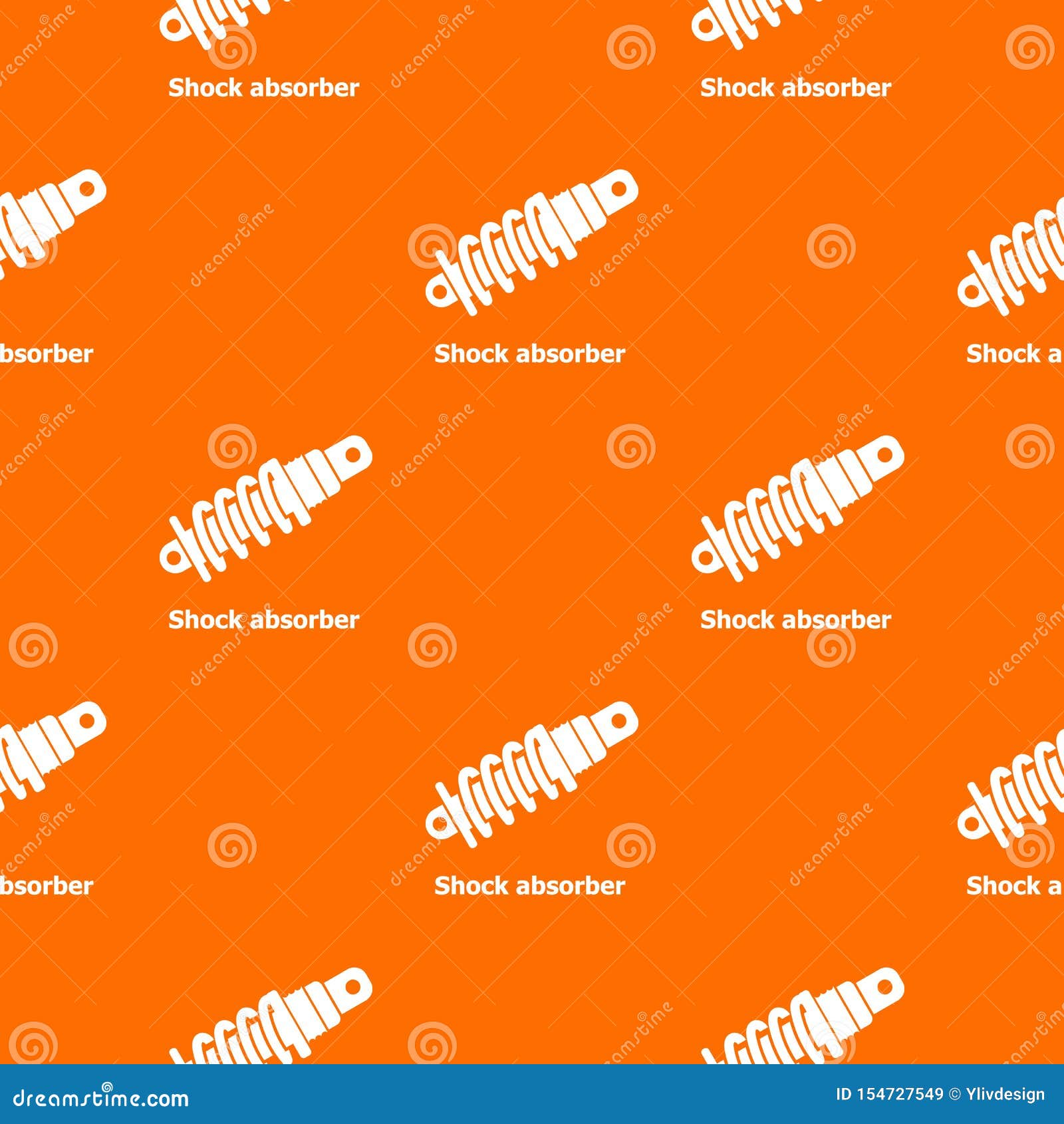 Shock Absorber Pattern Vector Orange Stock Vector - Illustration of ...