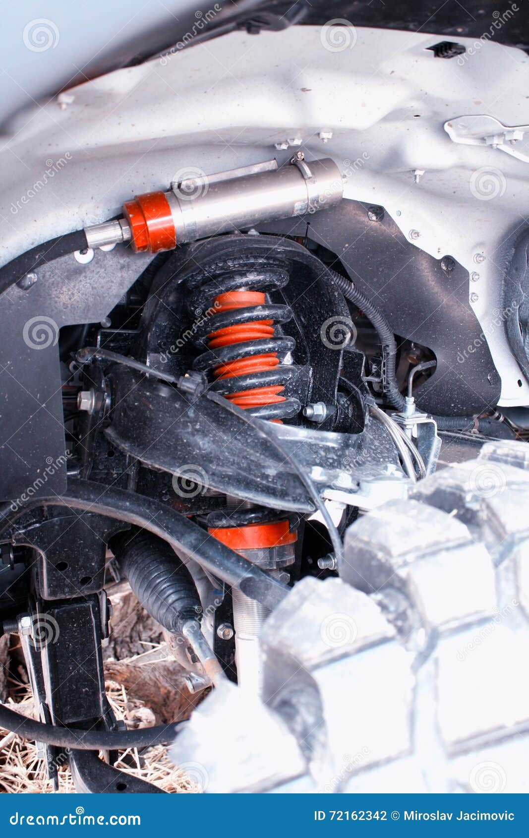 Shock Absorber and Suspension Stock Photo - Image of engineering, spare ...