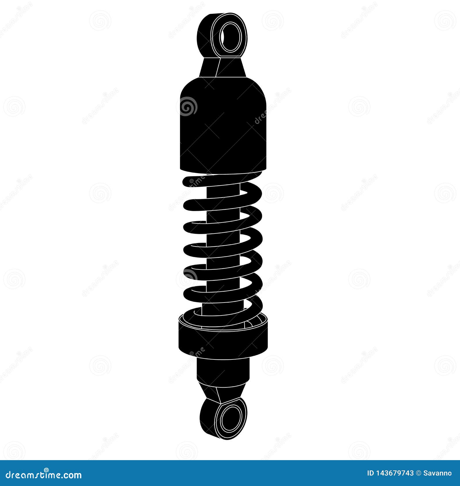 Shock absorber stock vector. Illustration of flexibility - 143679743