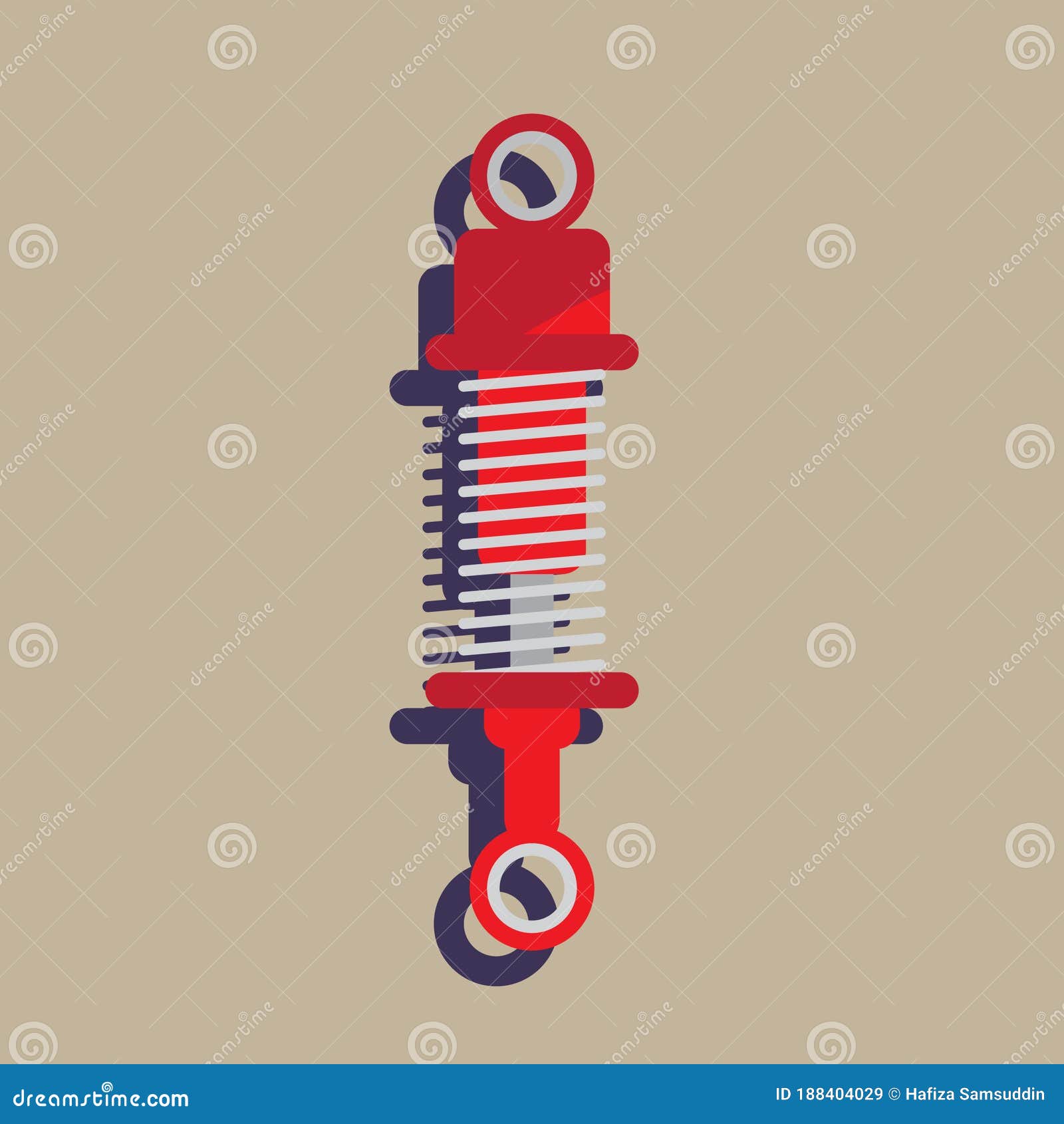 Shock Absorber. Vector Illustration Decorative Design Stock Vector ...