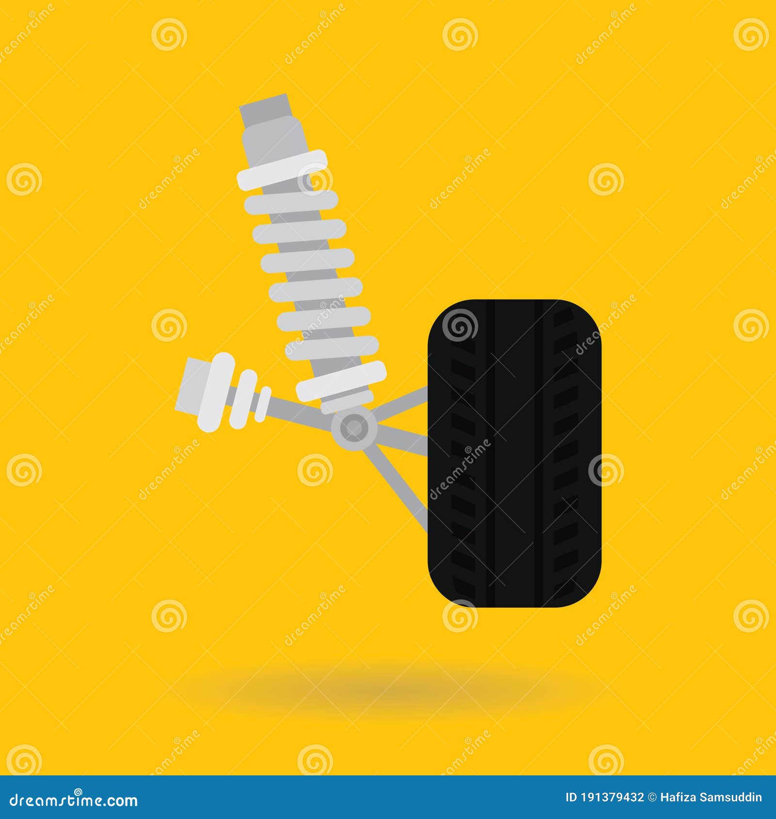 Shock Absorber. Vector Illustration Decorative Design Stock Vector ...