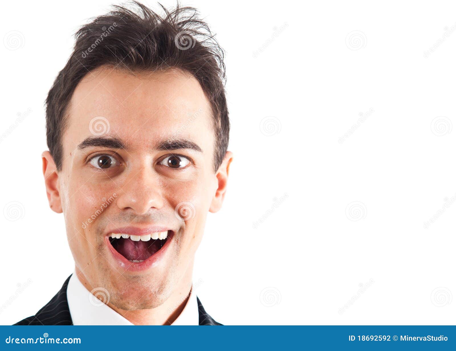 Shock expression stock photo. Image of modern, person - 18692592
