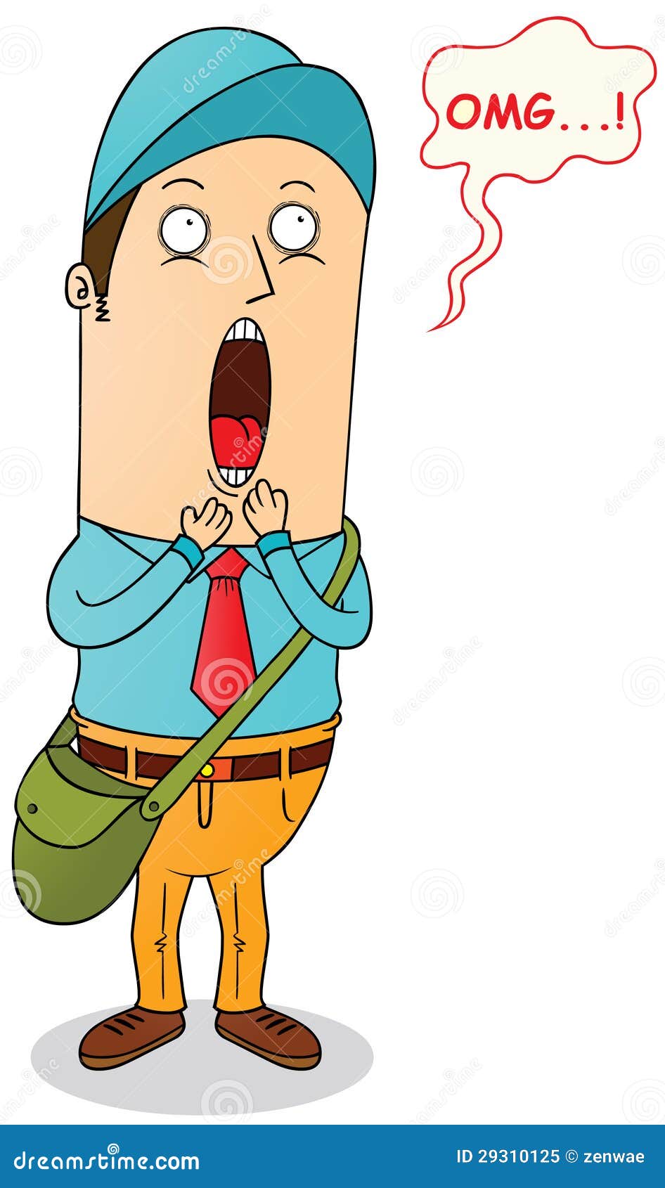 Shock expression stock vector. Illustration of funny - 29310125