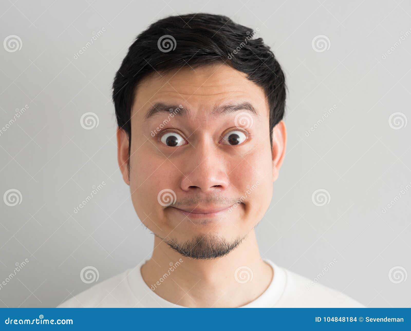 Shock Face of Man Head Shot. Stock Photo - Image of casual, panic ...