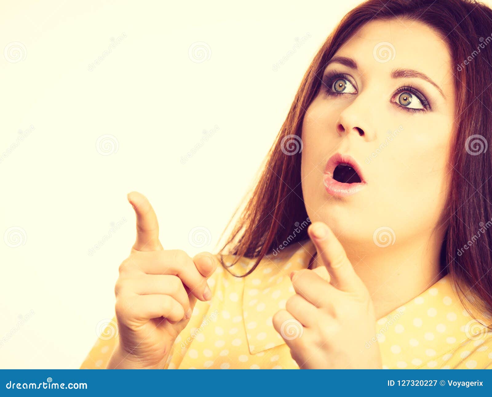 Shocked Amazed Woman Gesturing with Hands Stock Image - Image of ... Shocked Amazed Woman Gesturing with Hands Stock Image - Image of ...