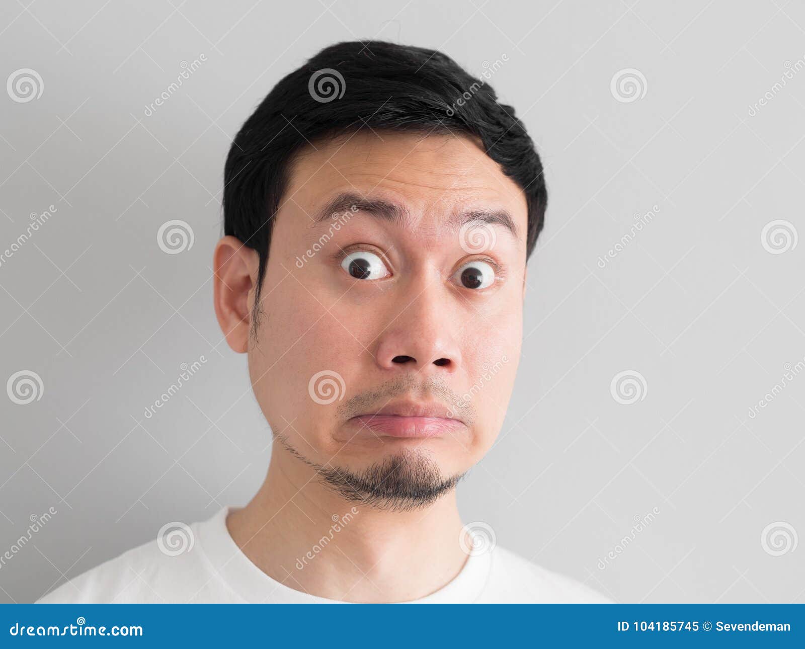 Shock Face of Man Head Shot. Stock Image - Image of chinese, amazing ...