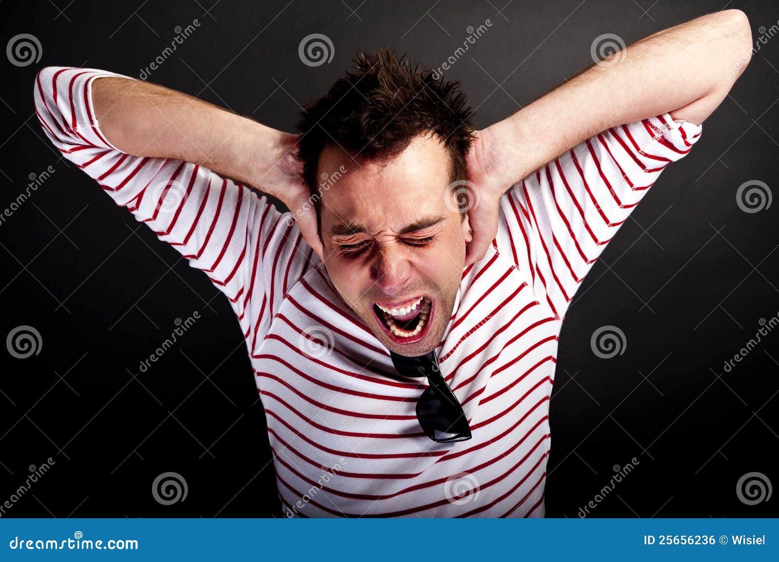Shock man stock photo. Image of portrait, crazy, business - 25656236