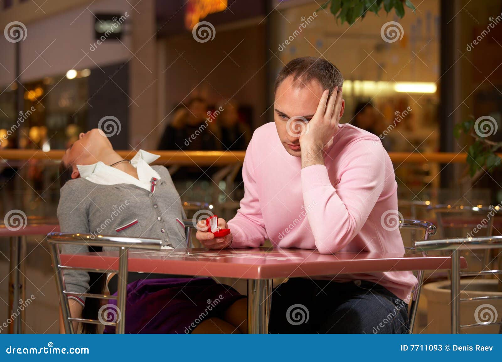 Shock from the Offer on a Marriage Stock Image - Image of white ...