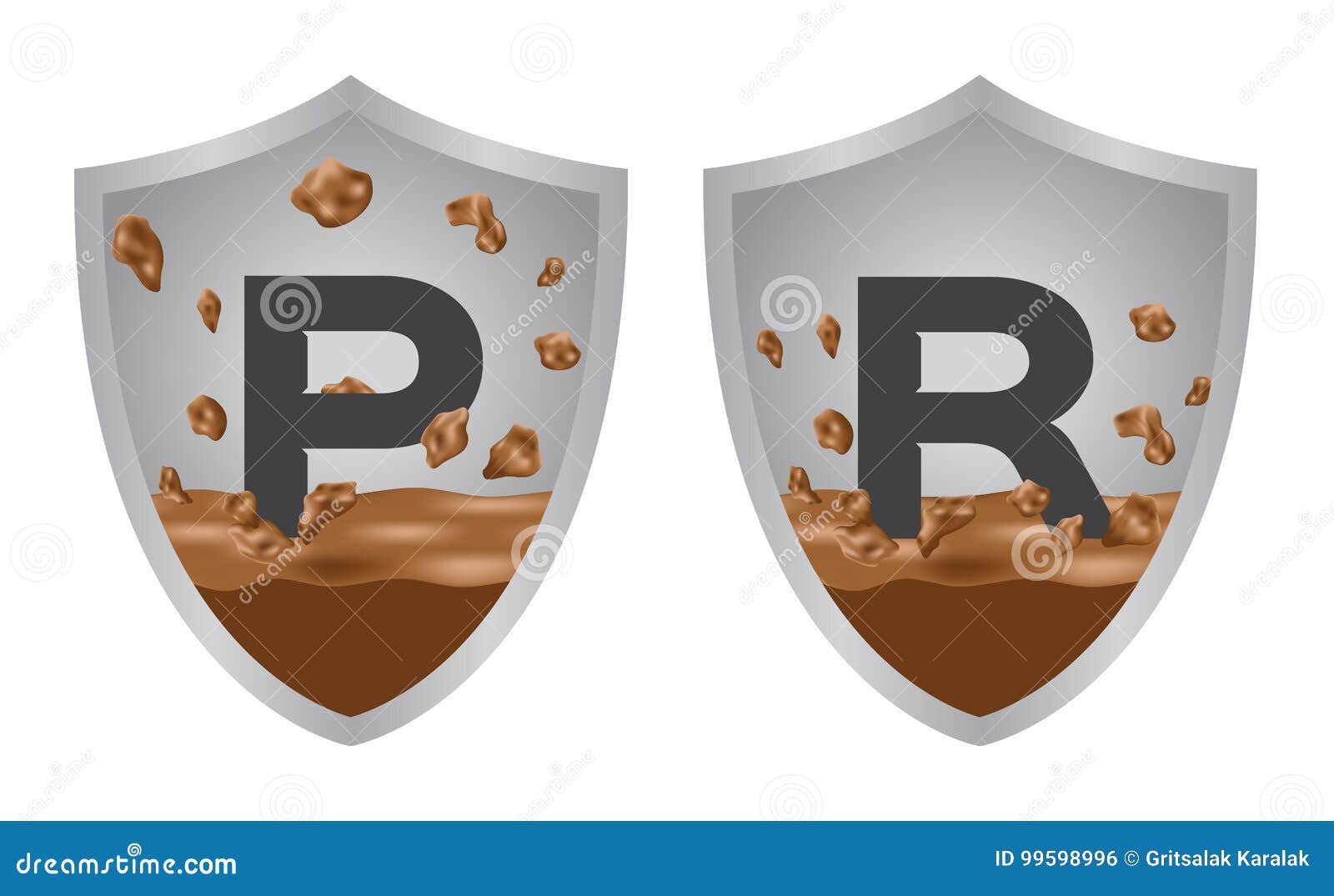 Shock Proof and Resistance Icon . Stock Vector - Illustration of ...