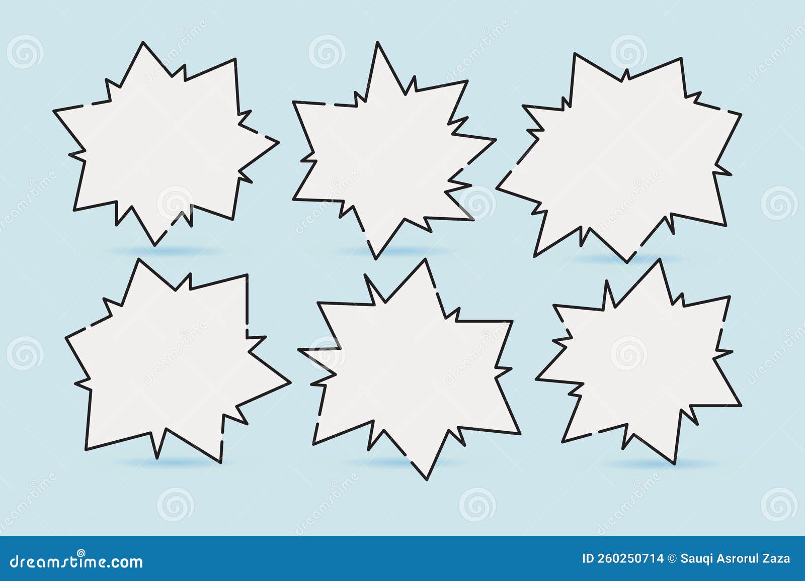 Shock Speech Bubble Angry Speech Balloon for Illustration and Comic ...