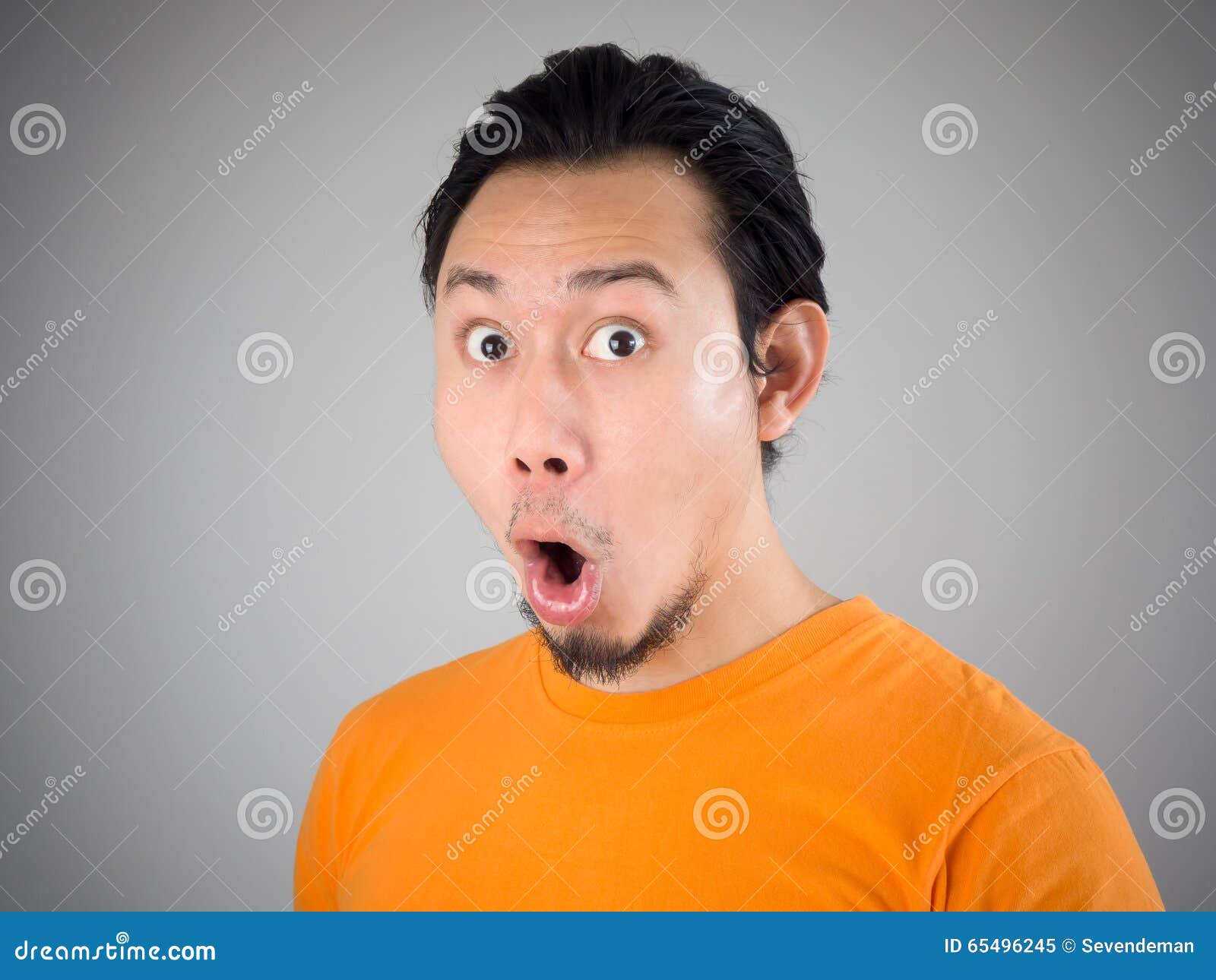 Shock and surprise face. stock image. Image of happy - 65496245