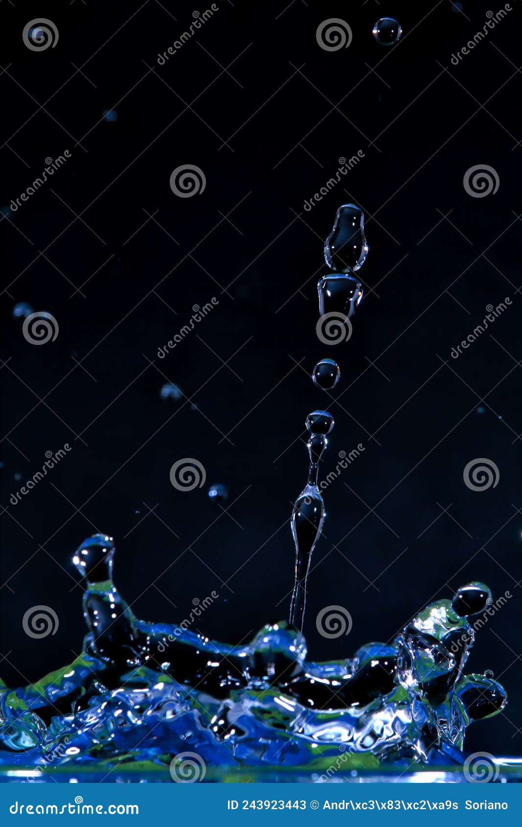 Shock in water stock image. Image of macro, falling - 243923443
